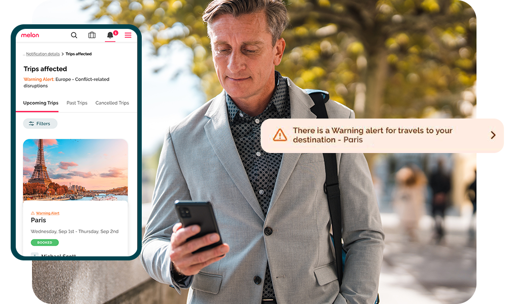 Manage travel risks with real-time alerts | Corporate Traveler
