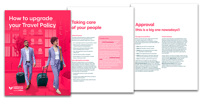 How to upgrade your travel policy